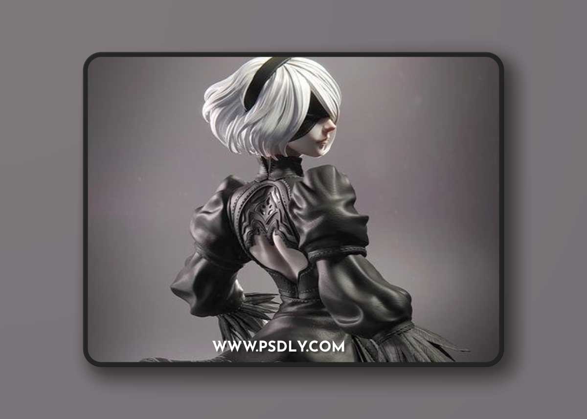 Daniel Moudatsos - 2B - Nier Automata – 3D Print Model